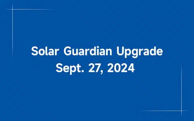 Solar Guardian Server Upgrade Announcement – pkndynamics